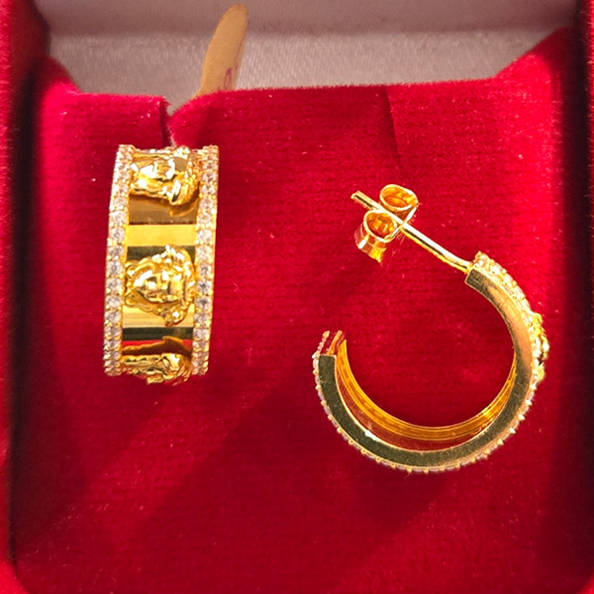 22ct Gold Bali Earring with screw back - GJEB034 - 22ct Gold Bali ...