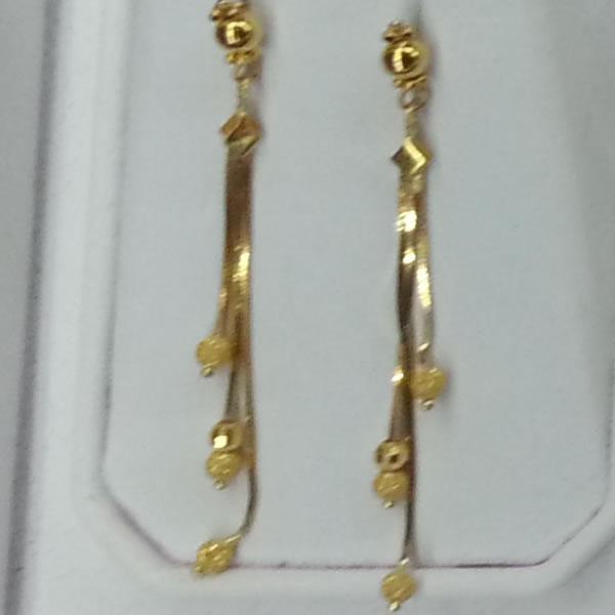 3 chain drop Earrings - Gold Jewellery